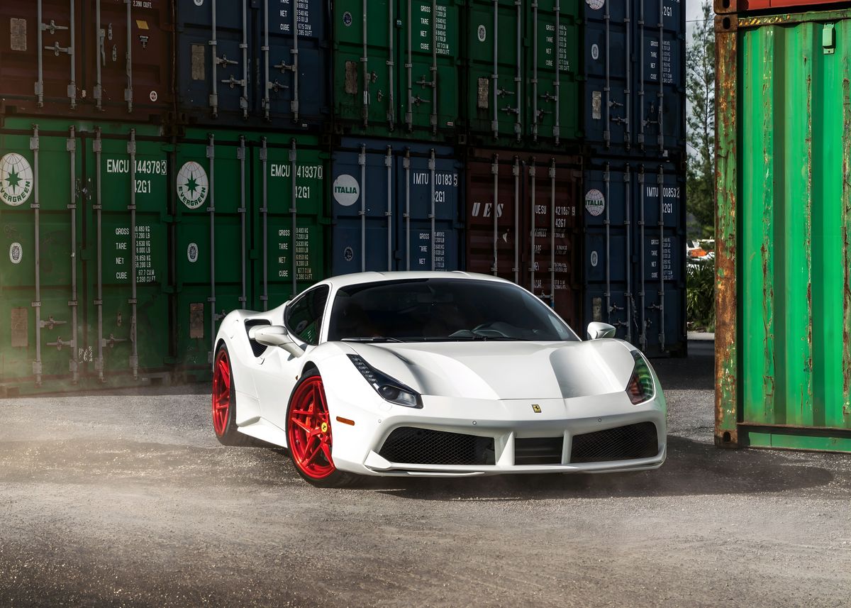 'Ferrari 485 Italia' Poster, picture, metal print, paint by Bondo Art ...