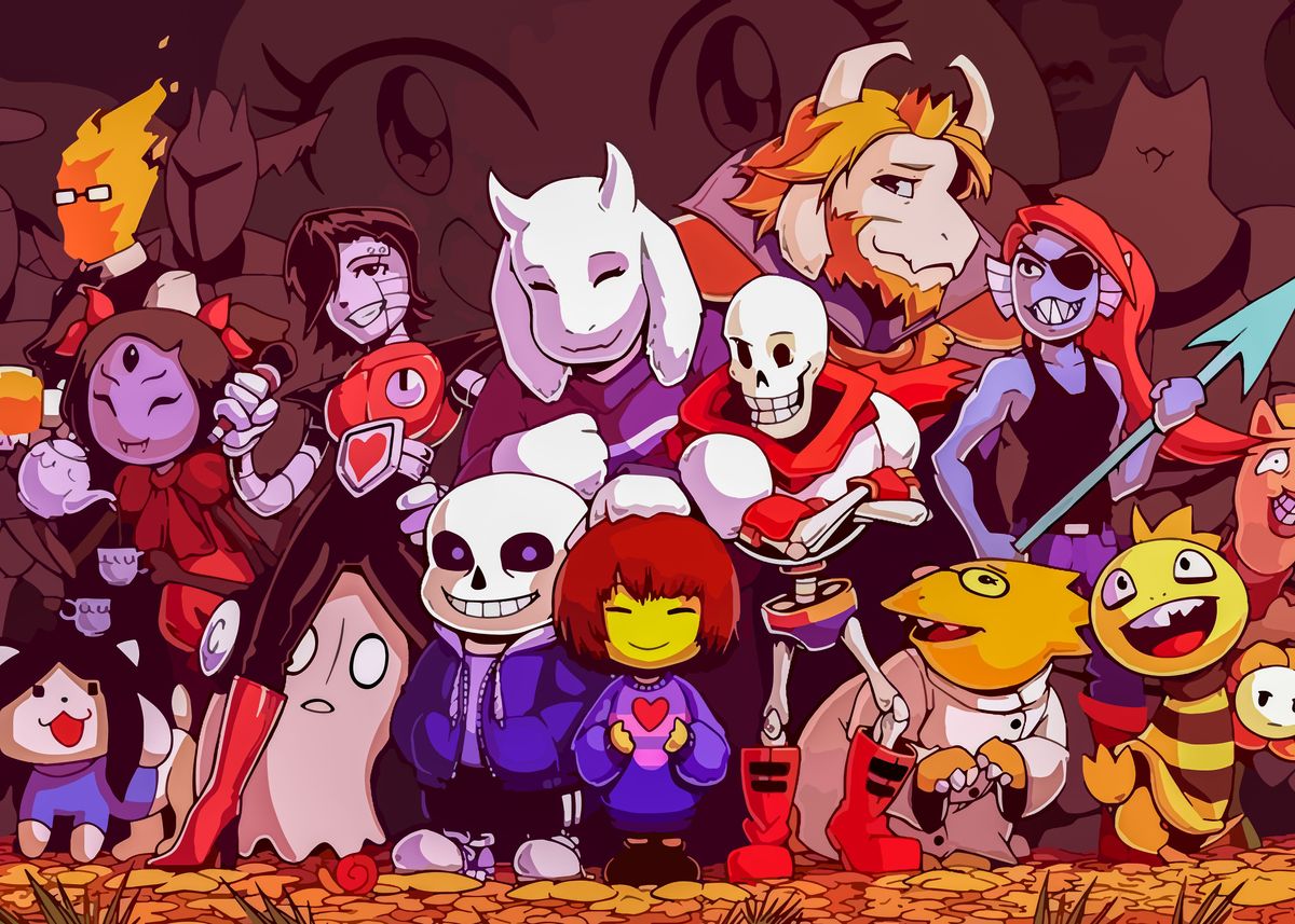 'Undertale' Poster, picture, metal print, paint by Quinle | Displate