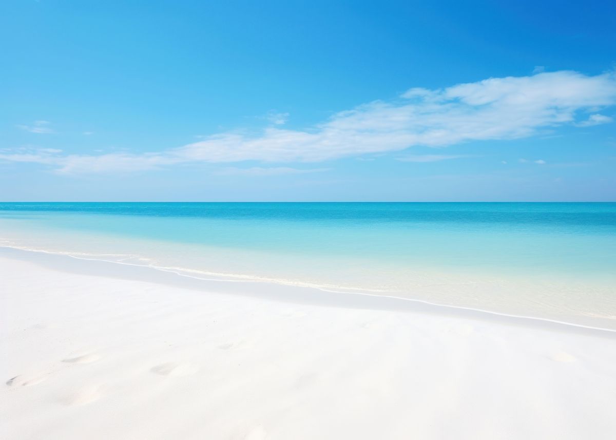 'Sea Side Shades of Blue' Poster by Sam Brady | Displate