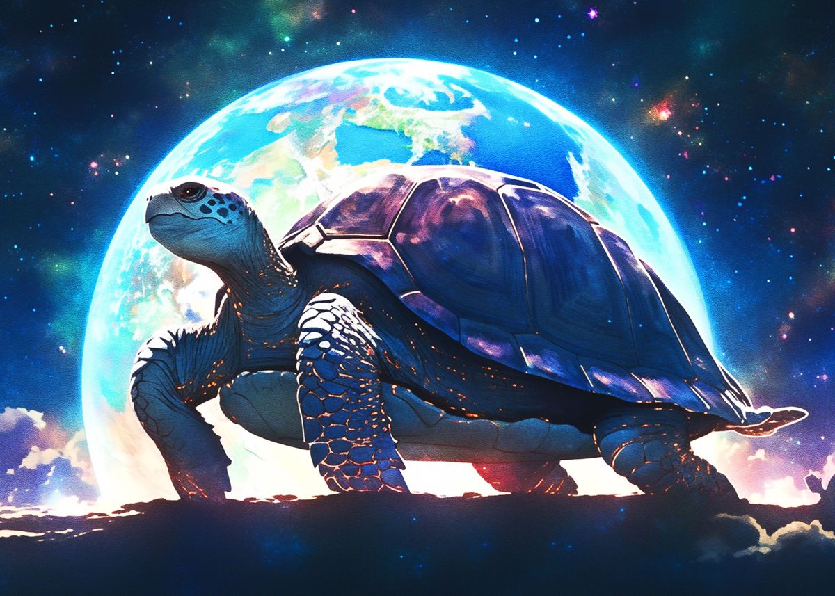 'Turtle legends' Poster, picture, metal print, paint by Coffee Design ...