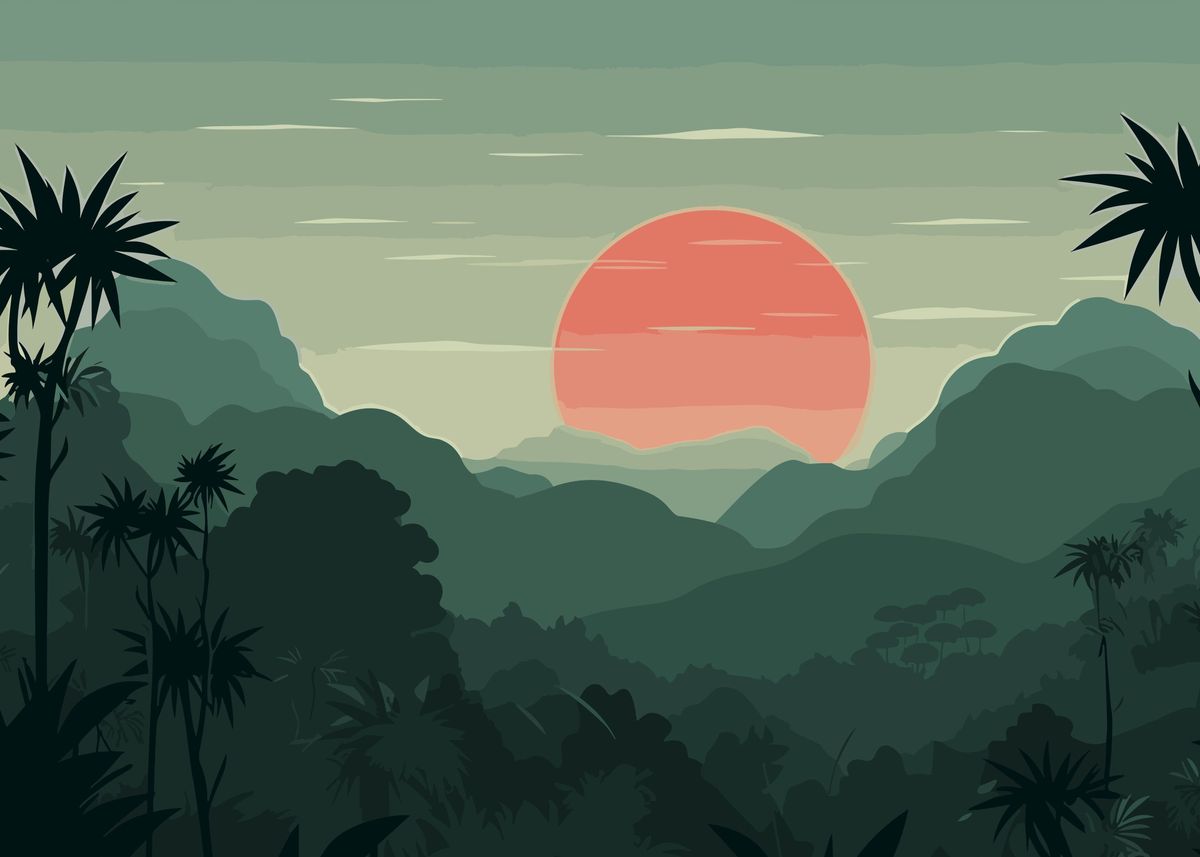'Landscape Scenery' Poster by Revan Maulana | Displate