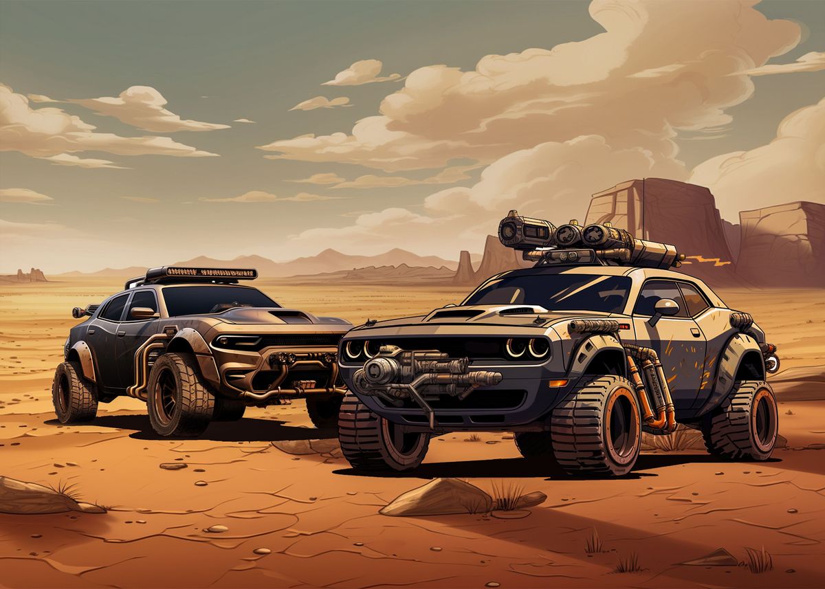'apocalyptic style hellcats' Poster, picture, metal print, paint by Tho ...