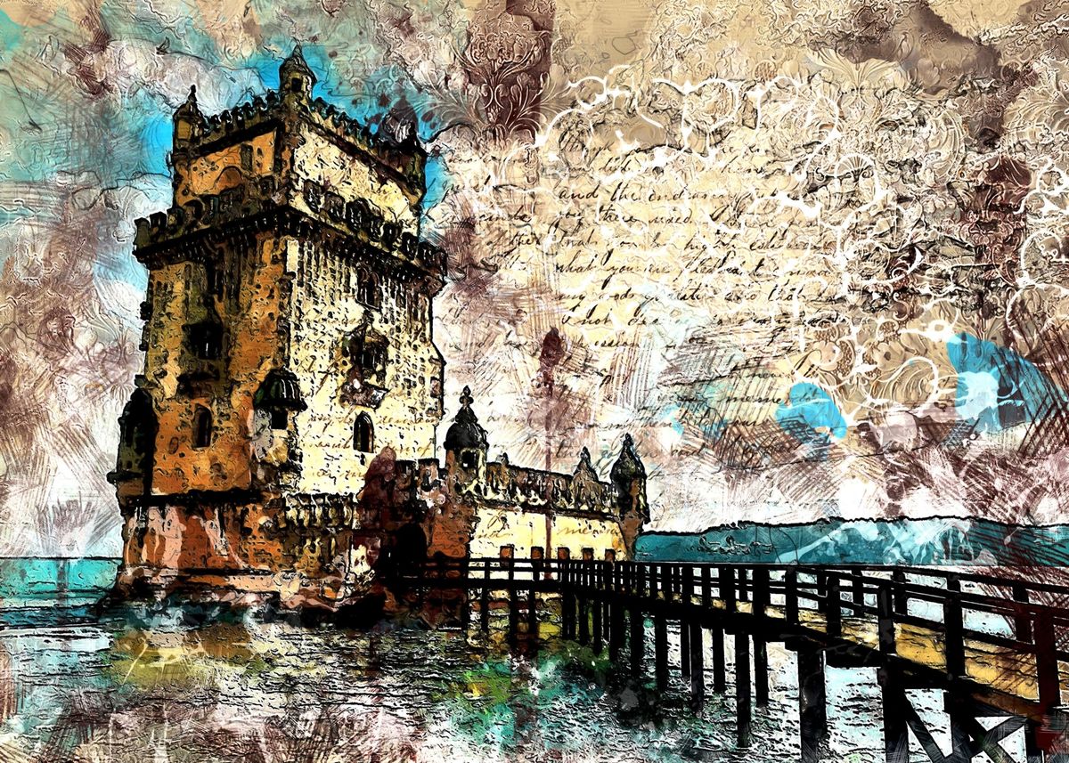 'Old Building 01' Poster, picture, metal print, paint by Alejandro ...