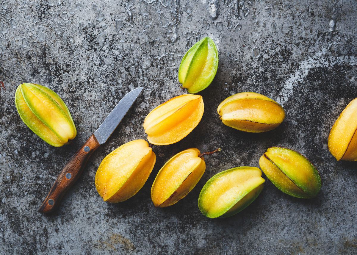 'Fresh starfruit' Poster, picture, metal print, paint by TaTu Art ...