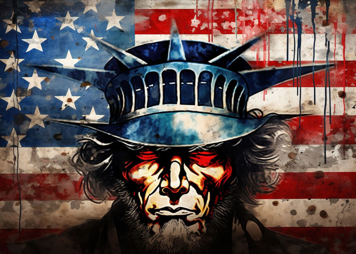 'American Patriot' Poster, picture, metal print, paint by Ilyrin | Displate