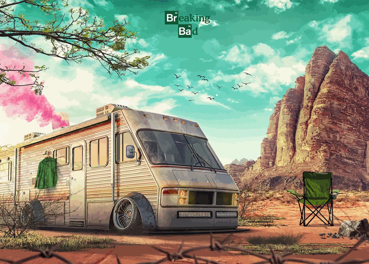 'Cook scene' Poster, picture, metal print, paint by Breaking Bad | Displate