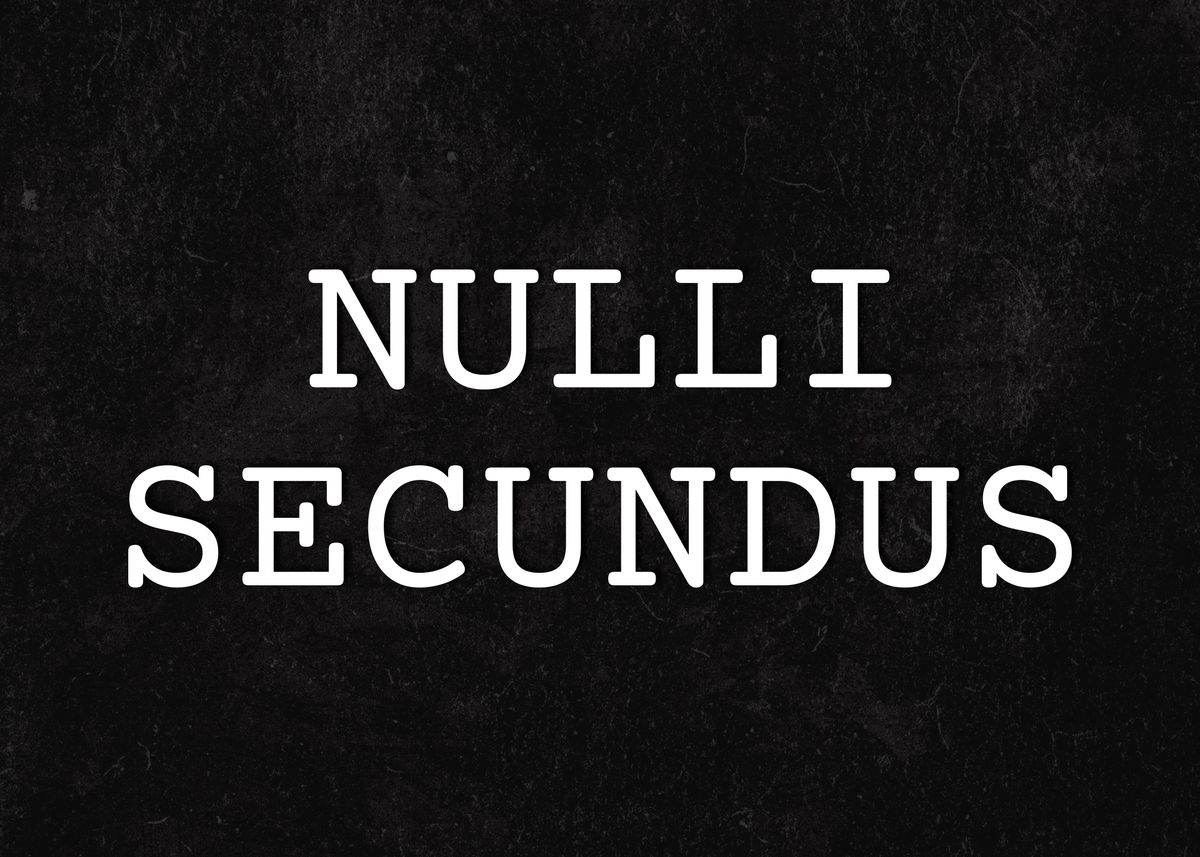 'Nulli Secundus Motto' Poster, picture, metal print, paint by Jovana ...