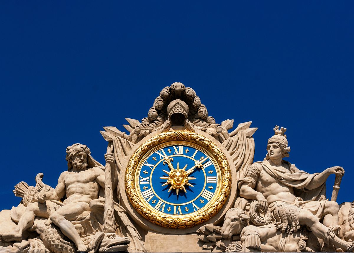 'Versailles Clock' Poster, picture, metal print, paint by AliceWhite ...