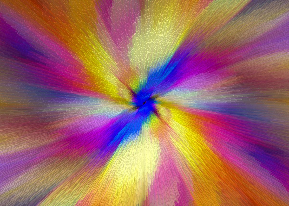 'Abstract Floral Rotation' Poster, picture, metal print, paint by ...