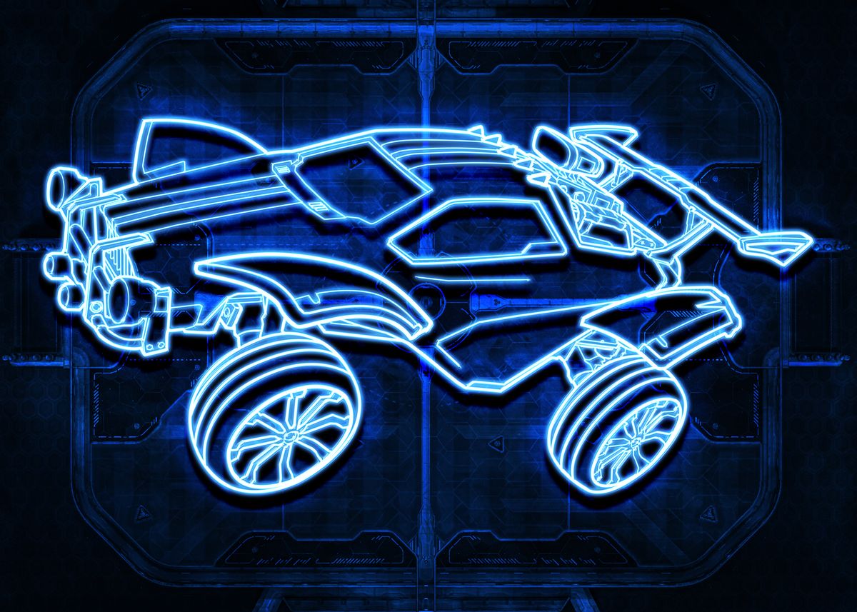 'Octane' Poster, picture, metal print, paint by Rocket League | Displate