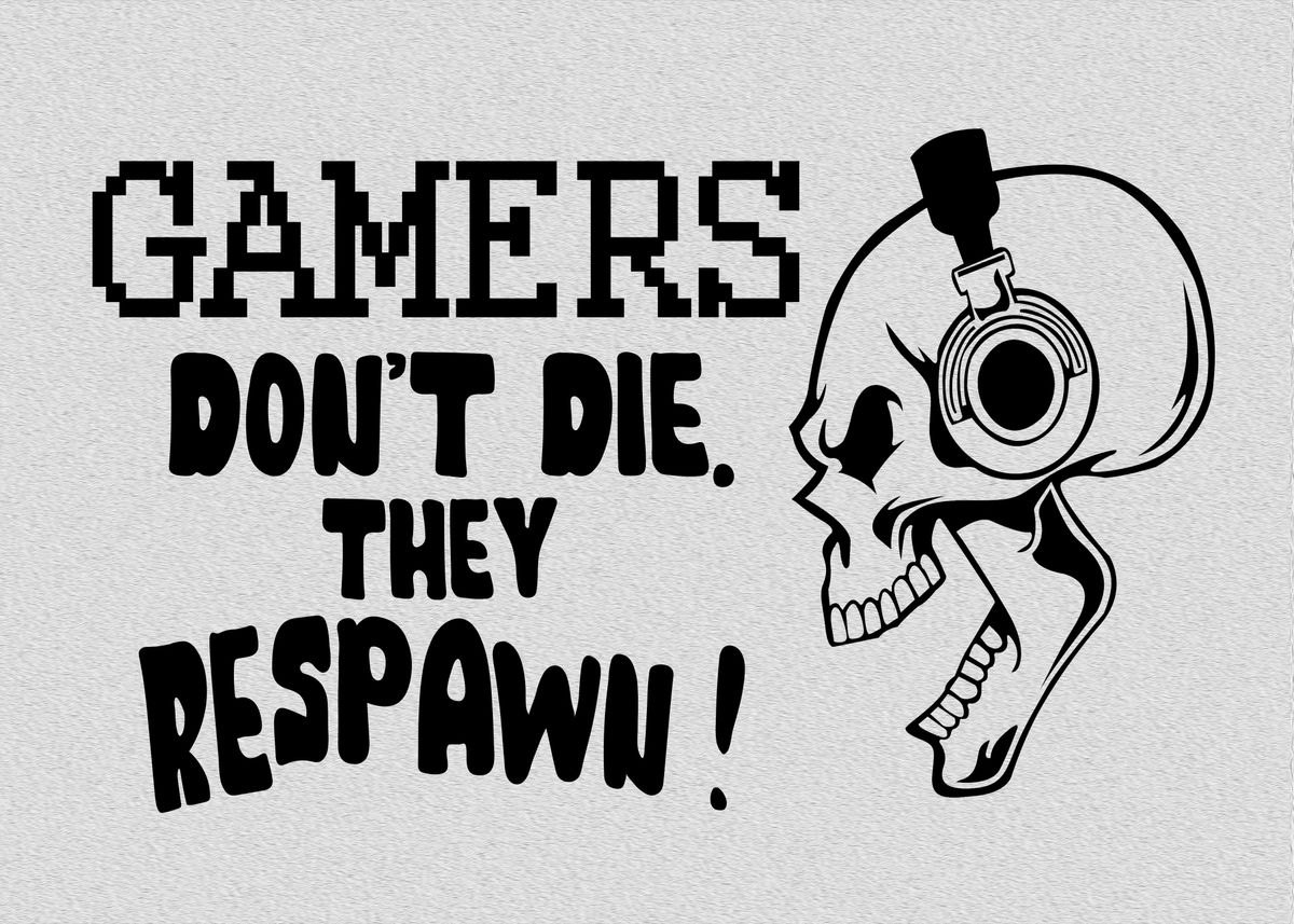 'Motivation Gamers Quote' Poster, picture, metal print, paint by QTK ...