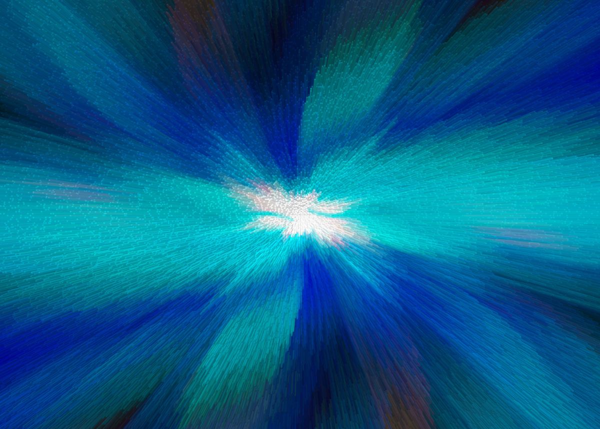 'Abstract Floral Rotation' Poster, picture, metal print, paint by ...