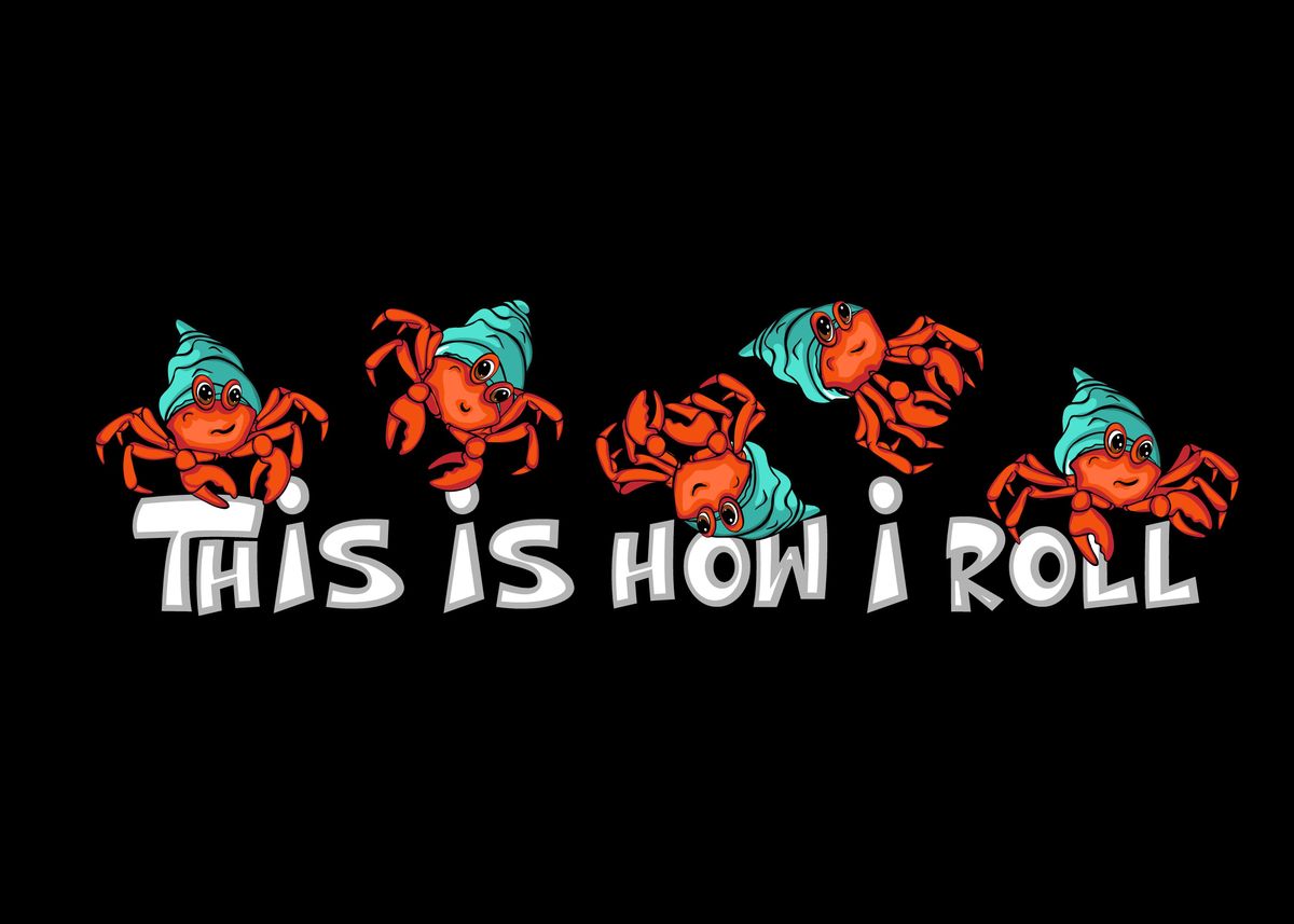 'Funny Hermit Crab Gift' Poster, picture, metal print, paint by ...