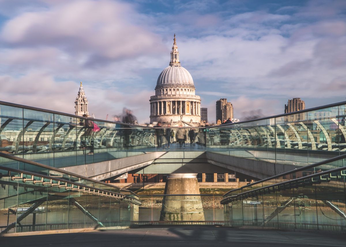 'Millenium Bridge London' Poster, picture, metal print, paint by Matt ...