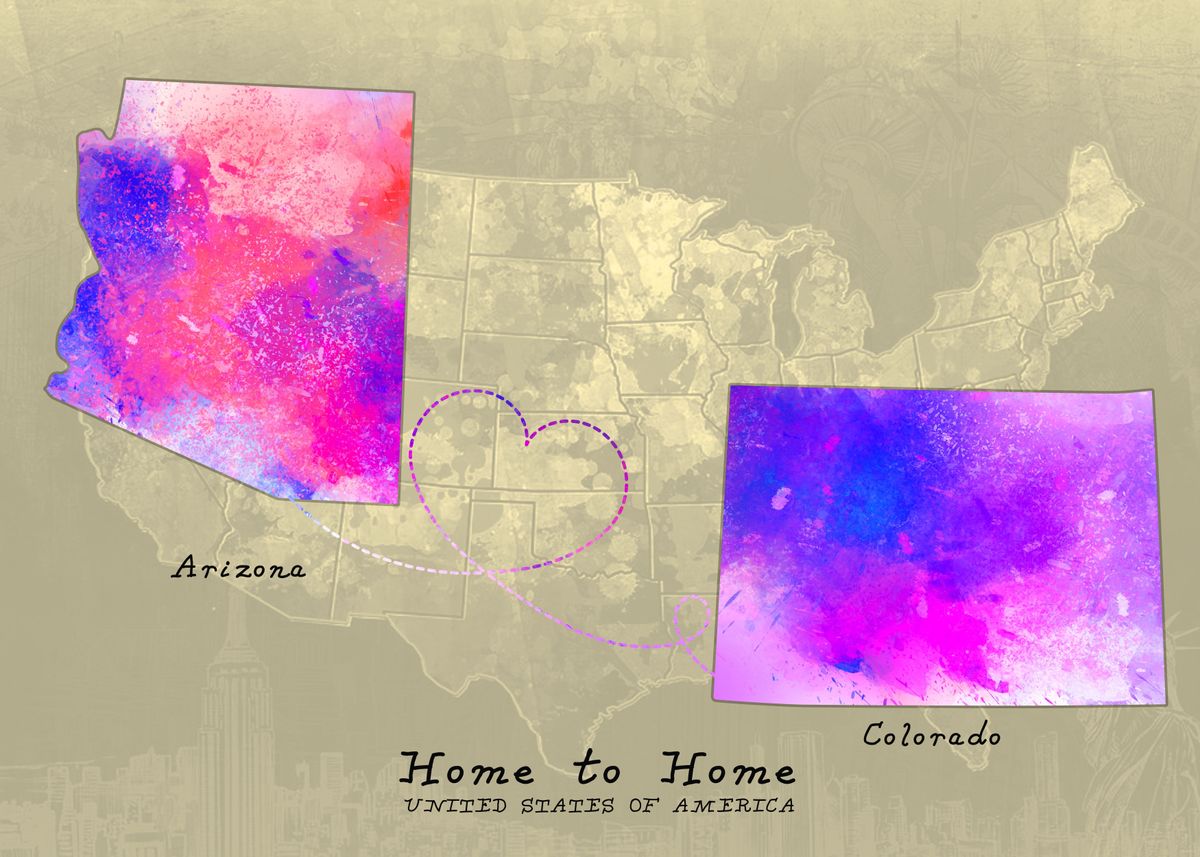 'Arizona Colorado' Poster, picture, metal print, paint by Pierre ...