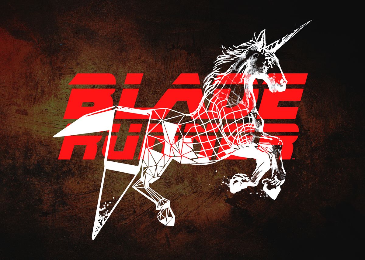 Blade Runner Poster Unicorn
