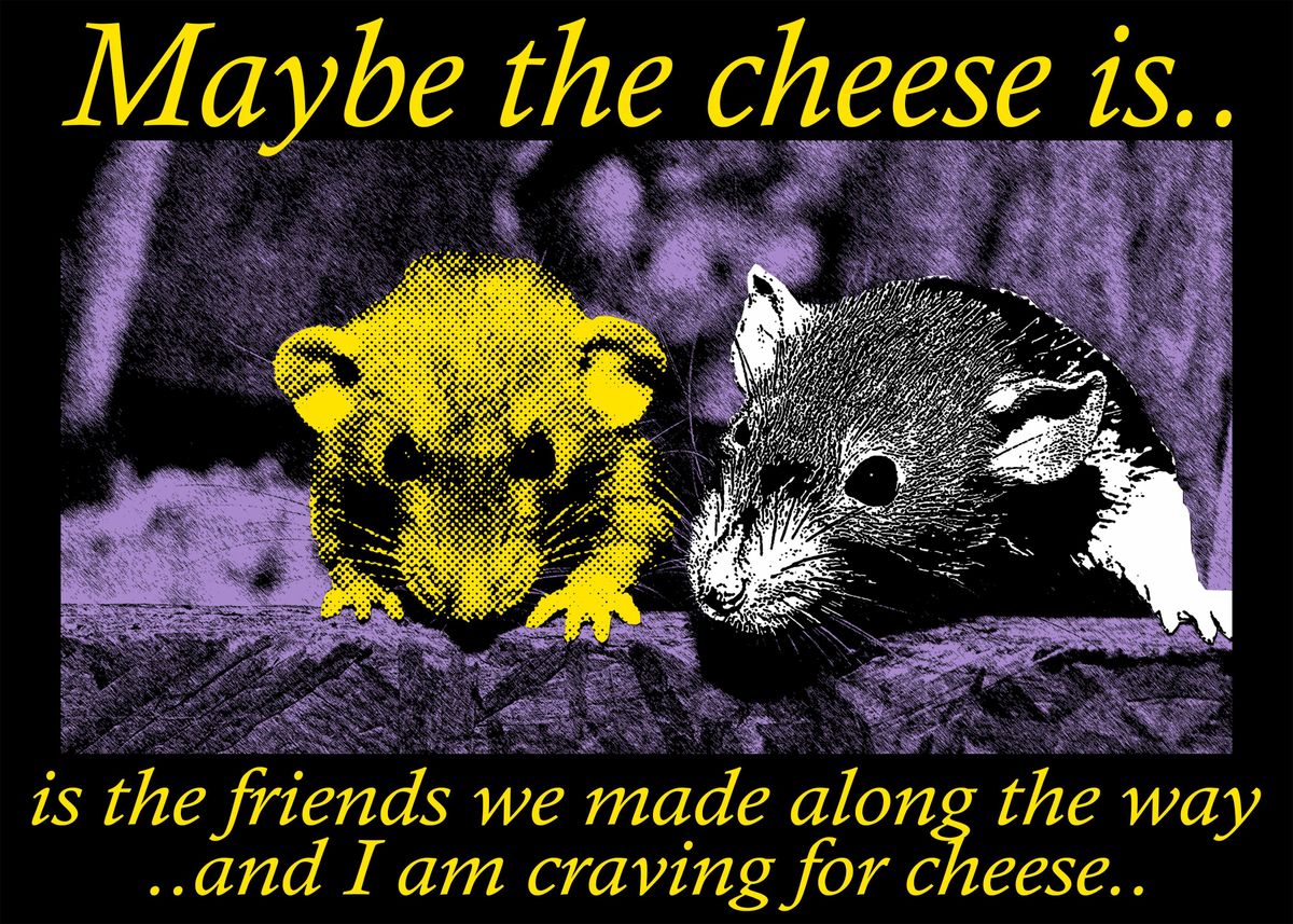 'Maybe the cheese Rat' Poster, picture, metal print, paint by John ...