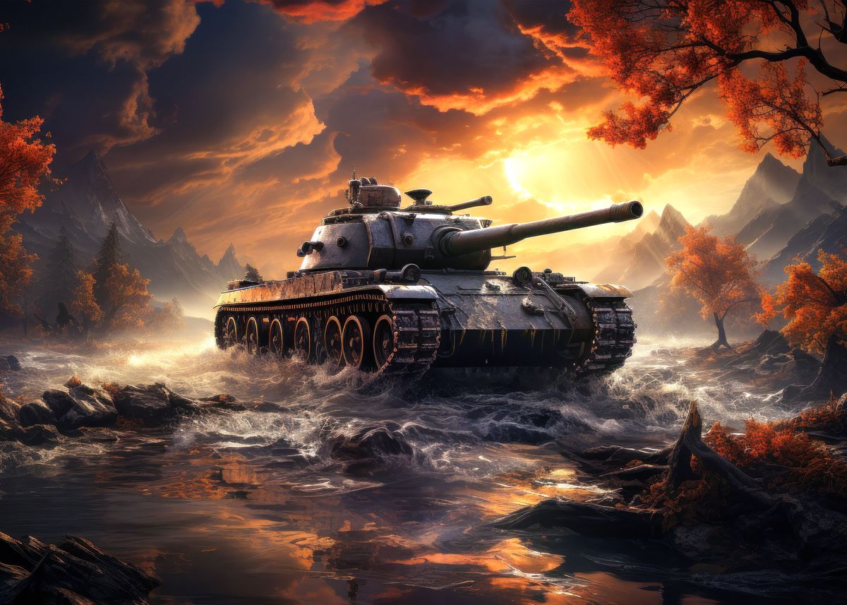 'tank tiger panzer' Poster, picture, metal print, paint by Adel S ...