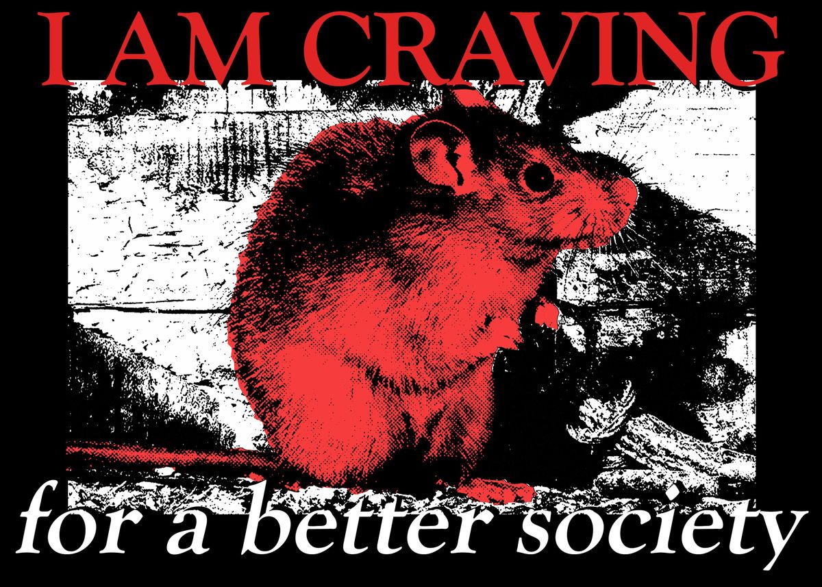 'Better Society Rat' Poster, picture, metal print, paint by John ...