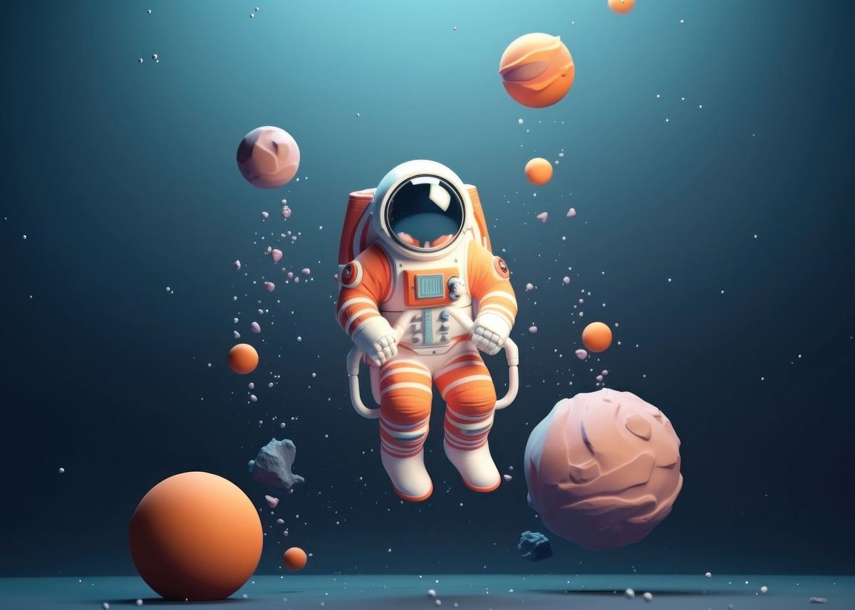 'Astronaut spaceplane' Poster, picture, metal print, paint by Flo ...