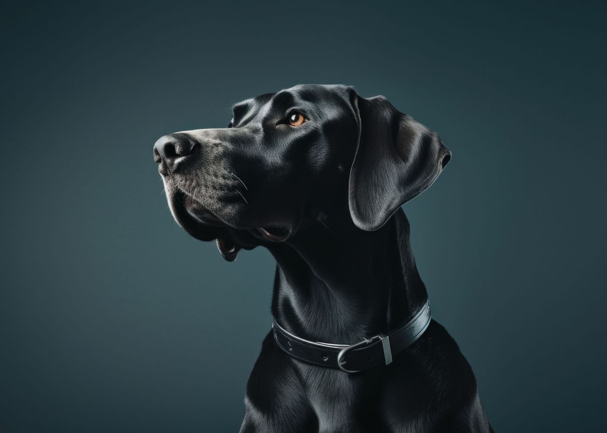 'Black Labrador model' Poster, picture, metal print, paint by Nguyen ...