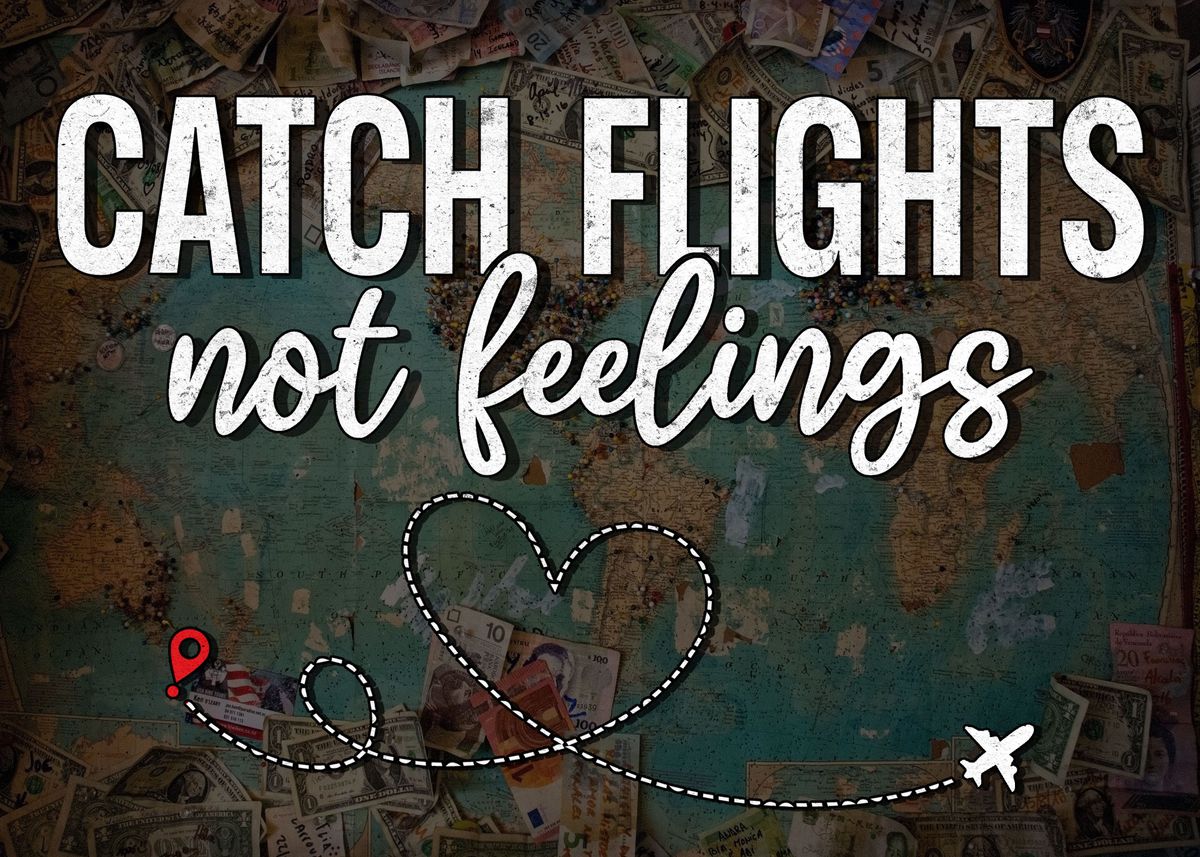 'Catch Flights' Poster, picture, metal print, paint by Chase Buckler ...