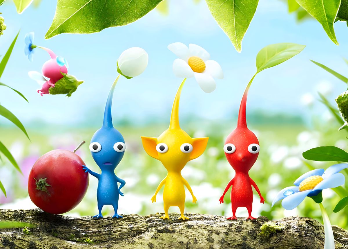 'Pikmin strategy and puzzle' Poster, picture, metal print, paint by ...