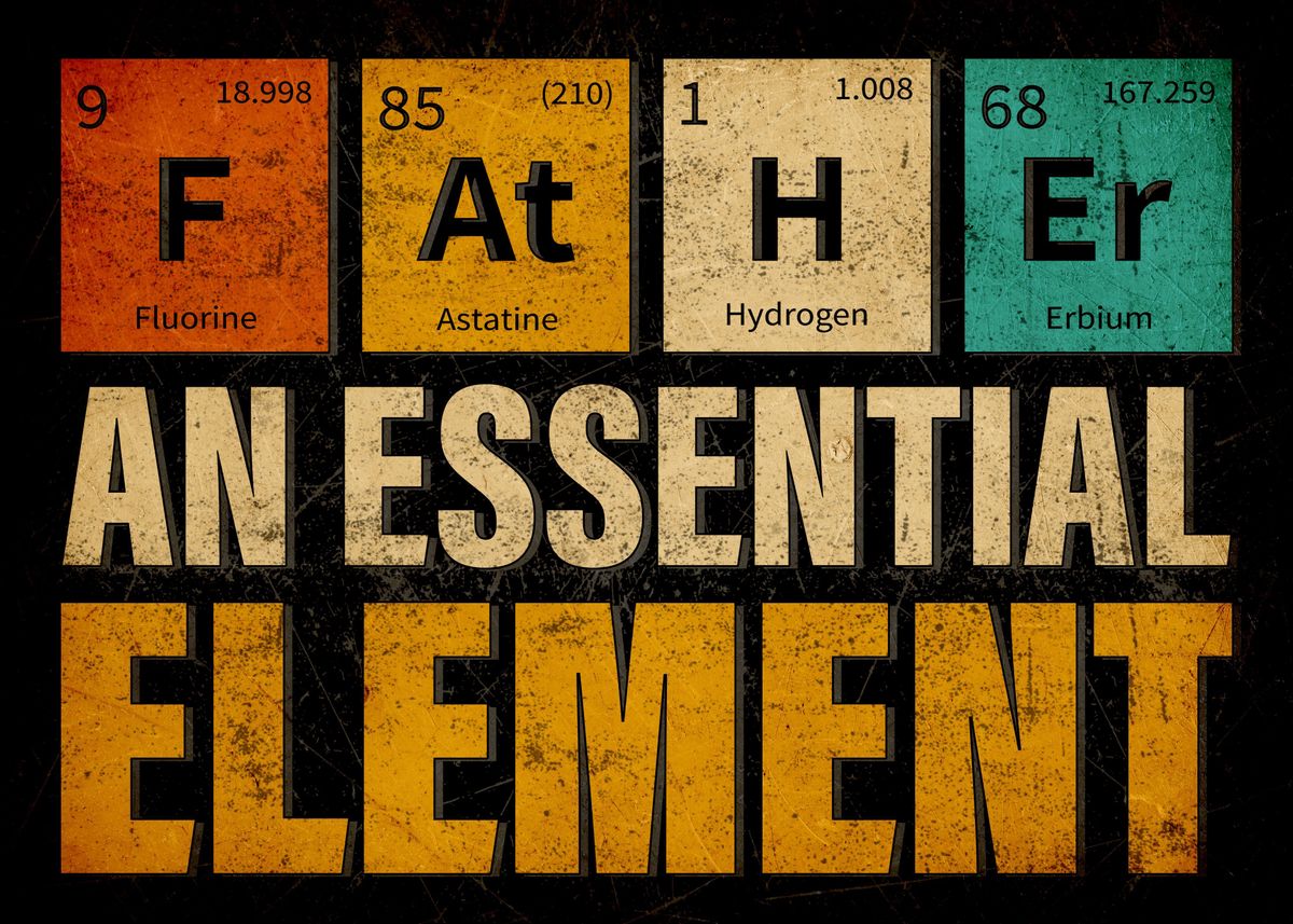 'Father Essential Element' Poster, picture, metal print, paint by Chase ...