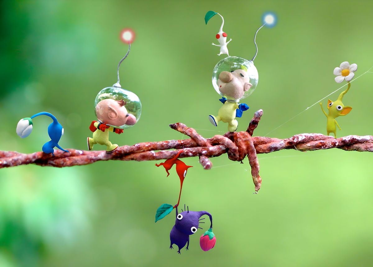 'Pikmin strategy and puzzle' Poster, picture, metal print, paint by ...