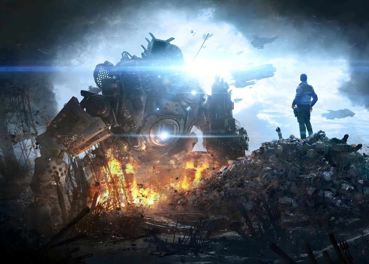 'Titanfall 2' Poster, picture, metal print, paint by Ивона Блечарчик | Displate