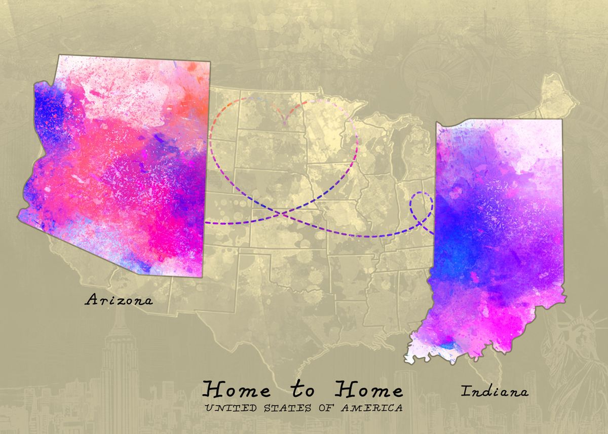 'Arizona Indiana' Poster, picture, metal print, paint by Pierre Yeldell ...
