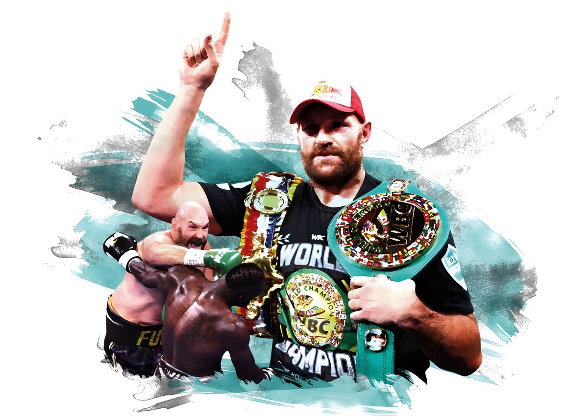 'Tyson Fury Heavyweight' Poster, picture, metal print, paint by ...