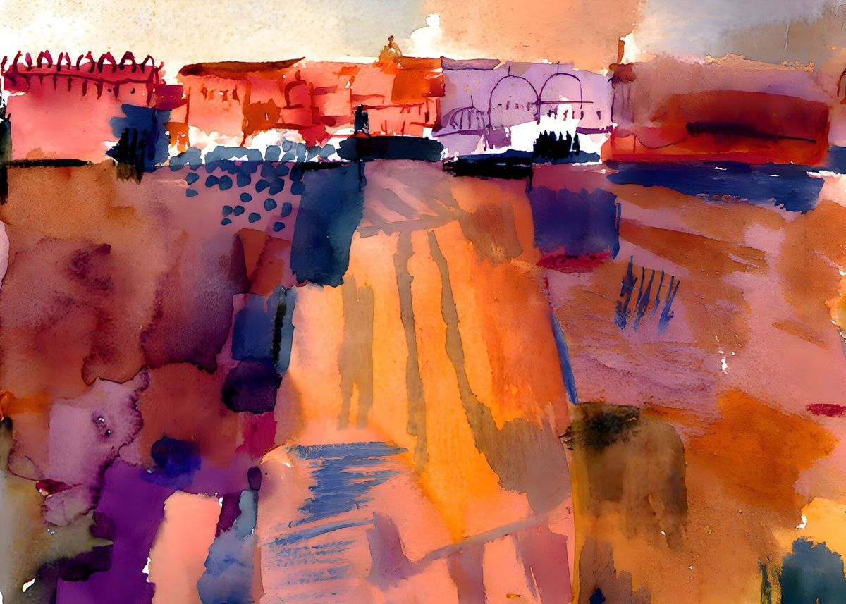 'Paul Klee Kairouan' Poster, picture, metal print, paint by Jon Baran ...