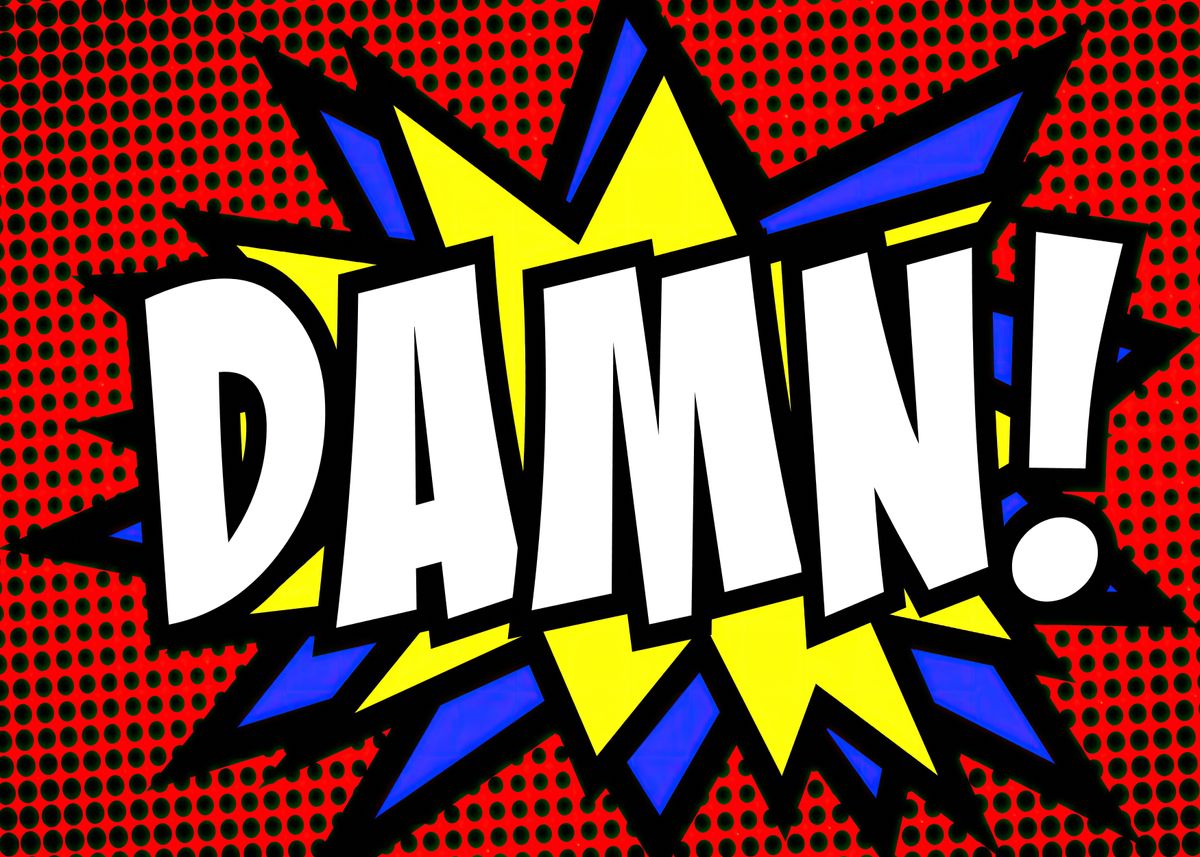 'Comic halftone star spikes' Poster, picture, metal print, paint by ...