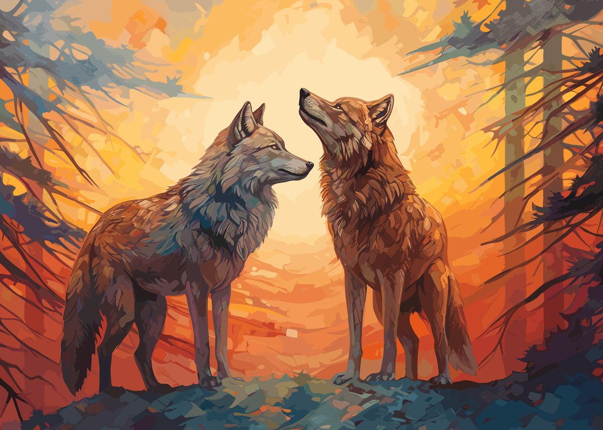 'White Wolf' Poster, picture, metal print, paint by Peter Parker | Displate