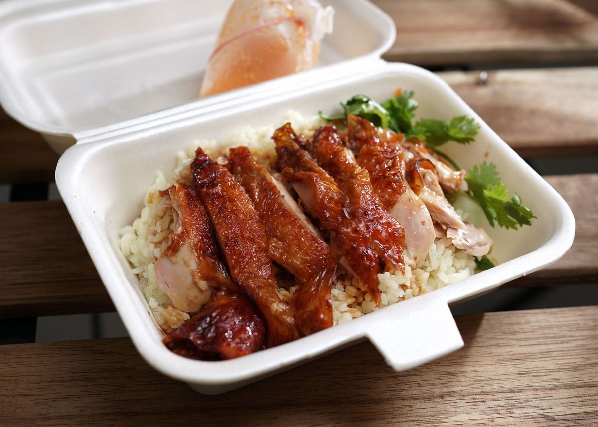 'Authentic Chicken Rice' Poster, picture, metal print, paint by ...