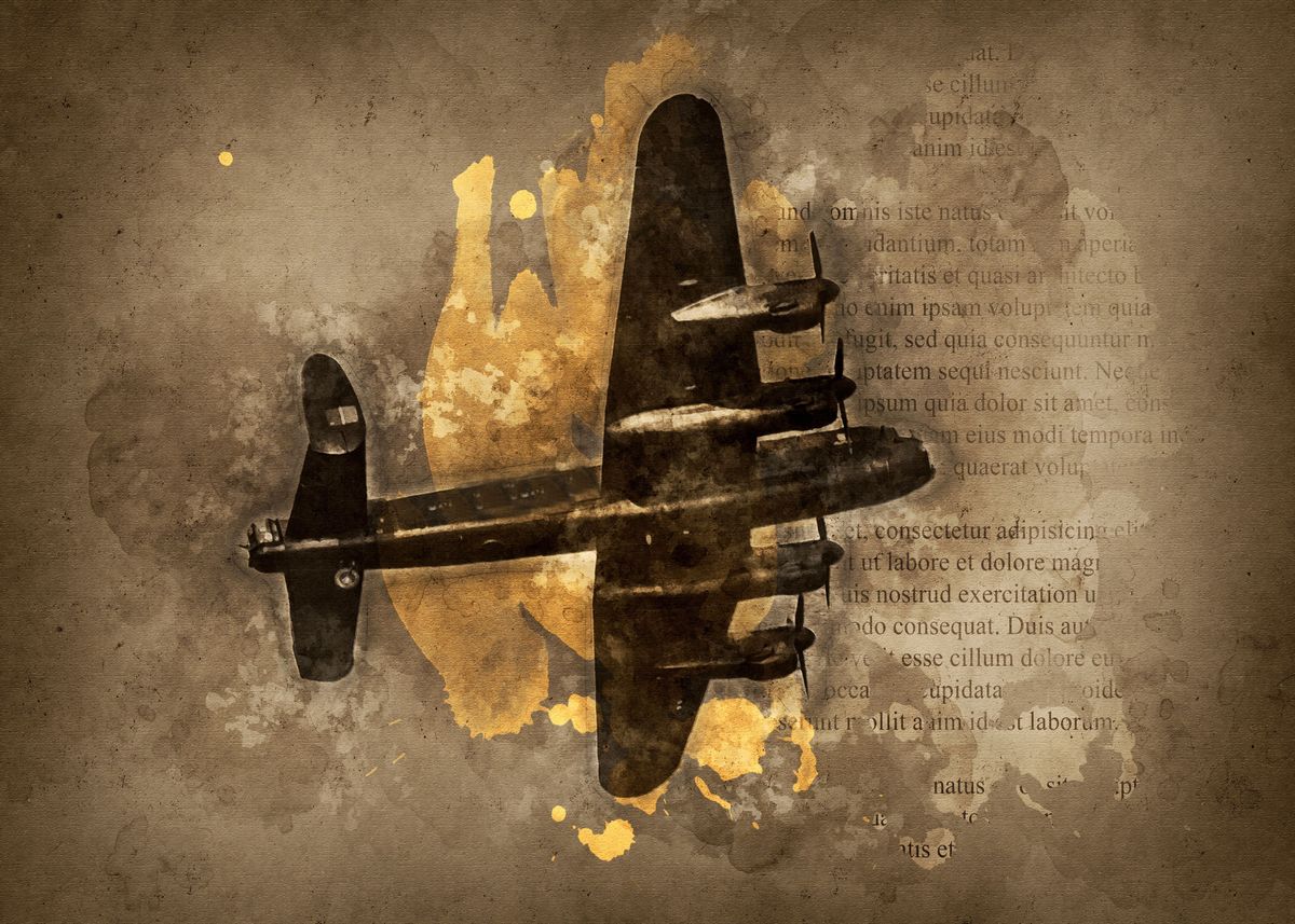 'Dark Style Aircraft 10' Poster, picture, metal print, paint by ...