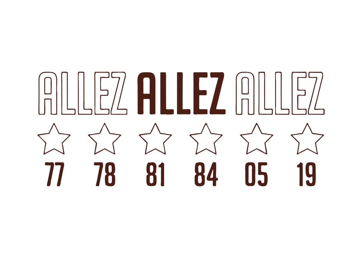 'allez' Poster, picture, metal print, paint by seruni shop | Displate