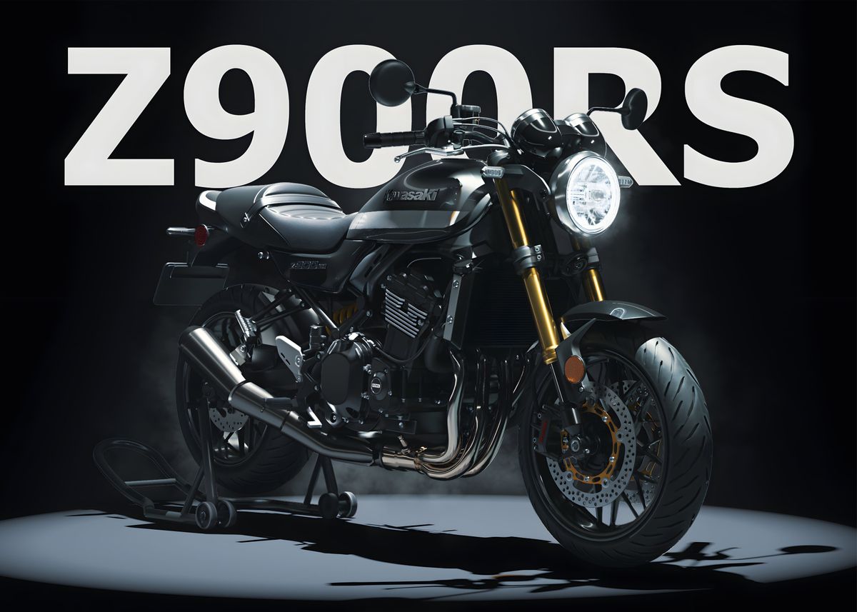 'KAWASAKI Z900RS' Poster, picture, metal print, paint by Nex Project ...