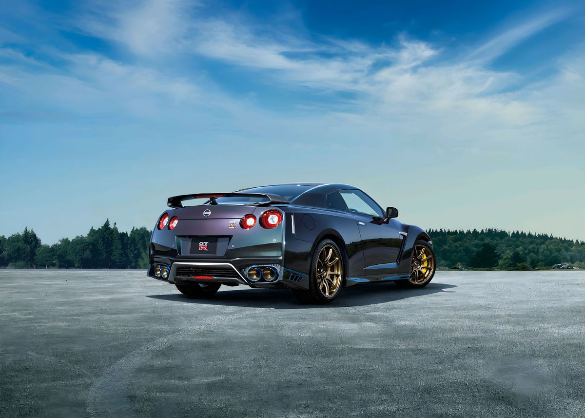 '2022 Nissan GTR TSpec' Poster, picture, metal print, paint by Jack Man ...