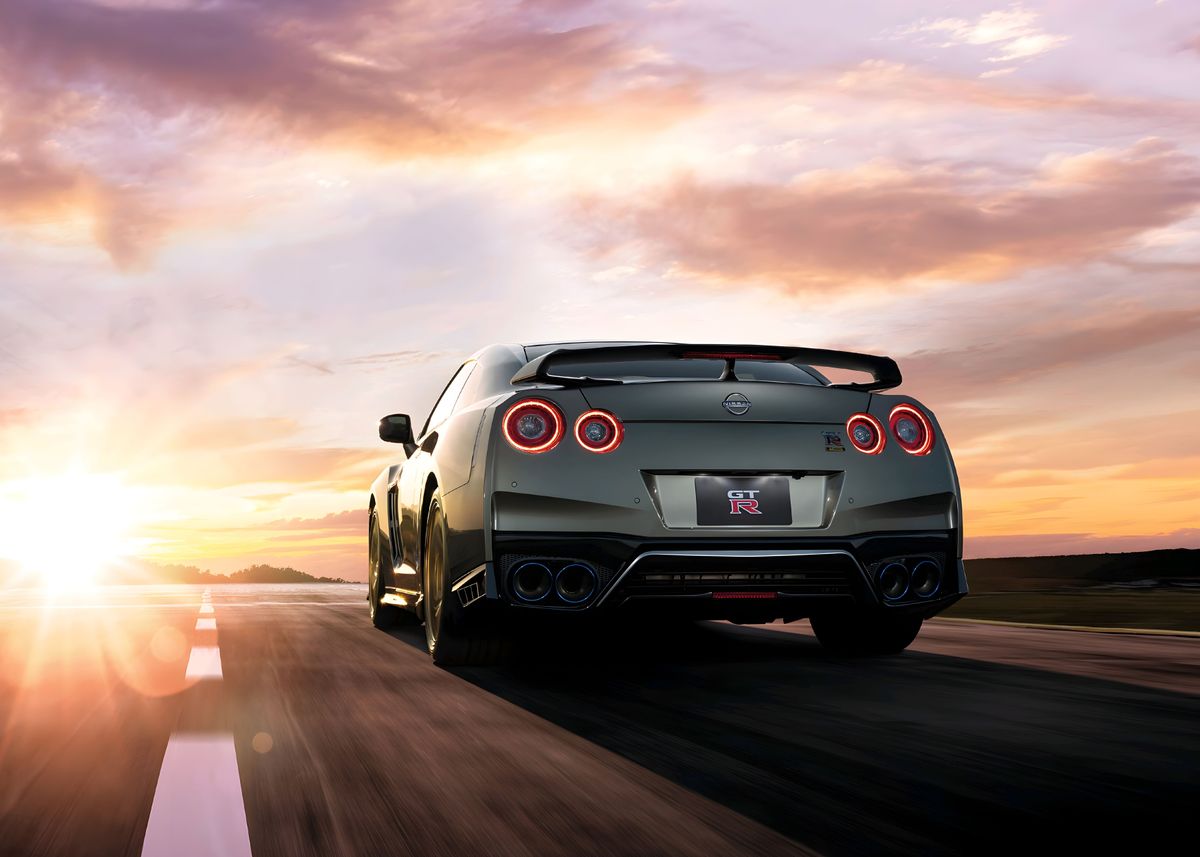 '2022 Nissan GTR TSpec' Poster, picture, metal print, paint by Smokey ...