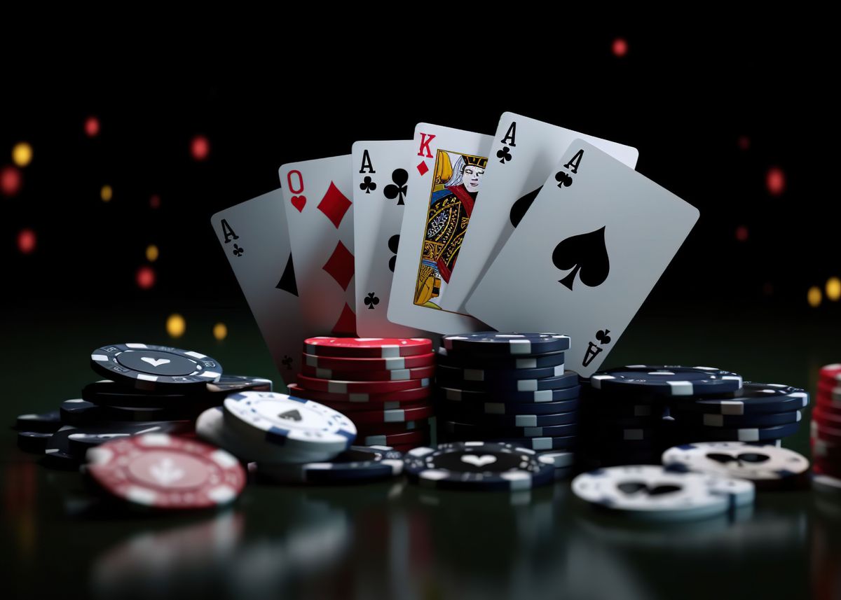 'Poker' Poster, picture, metal print, paint by Chad Walker | Displate