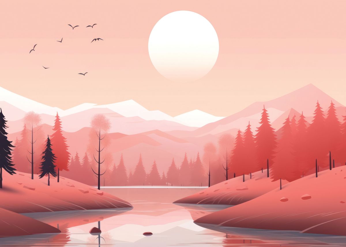 'Fall landscape outdoors ' Poster by Flo Rutherford | Displate