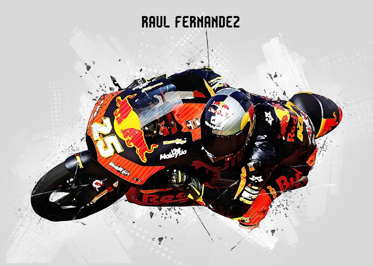 'Rider Raul Fernandez ' Poster by Benny Jacobs | Displate
