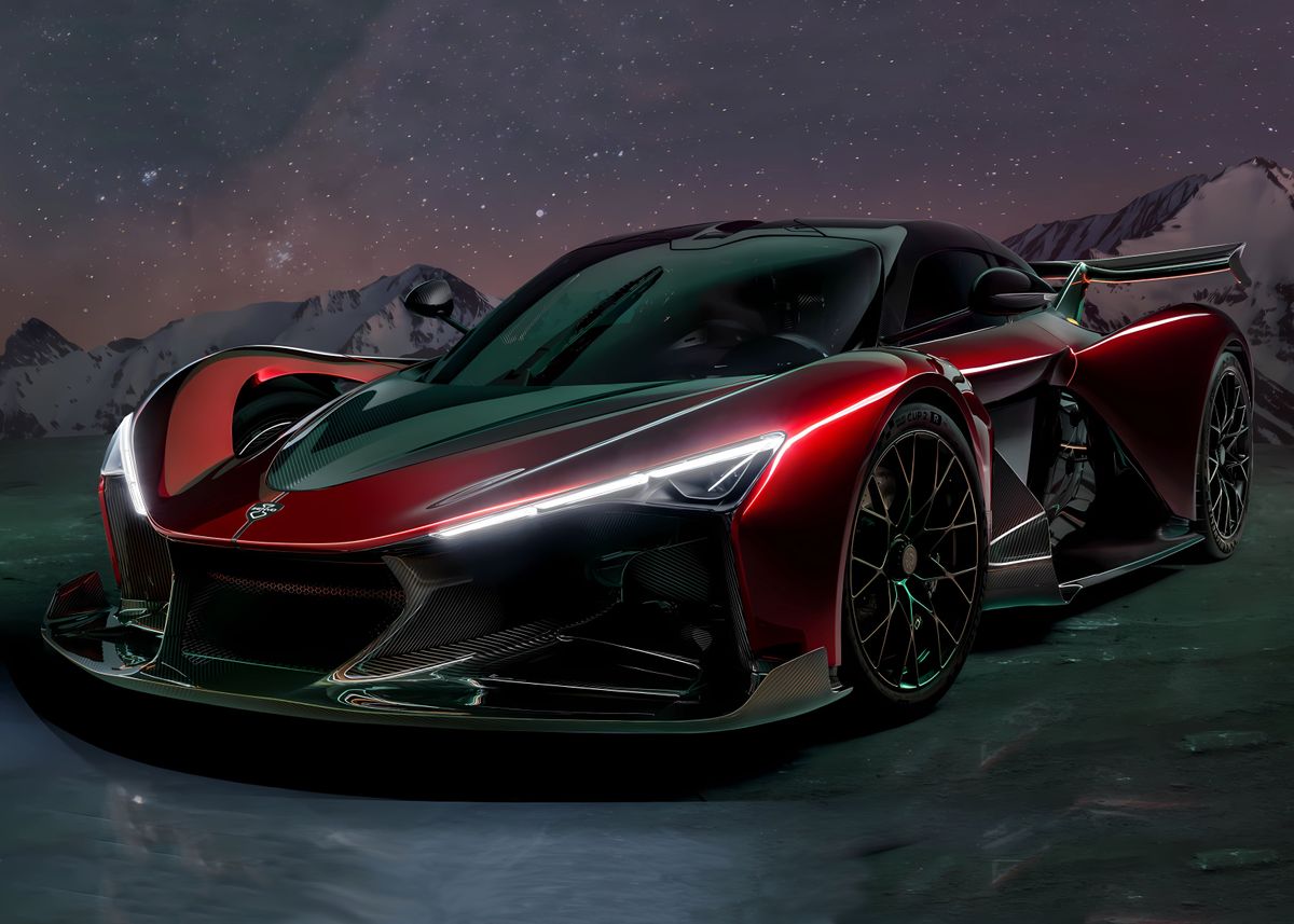 'Hypercar Zenvo Aurora Agil' Poster, picture, metal print, paint by ...