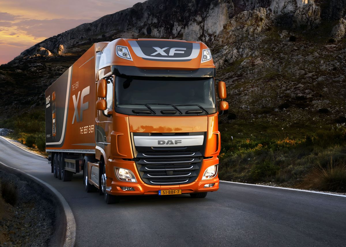 'Truck Daff' Poster, picture, metal print, paint by Sport Cars | Displate