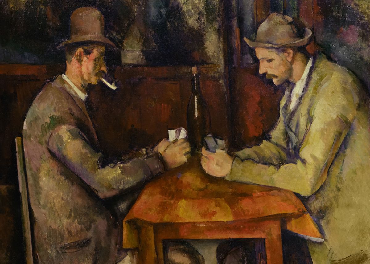 'The Card Players' Poster by Mango Art | Displate