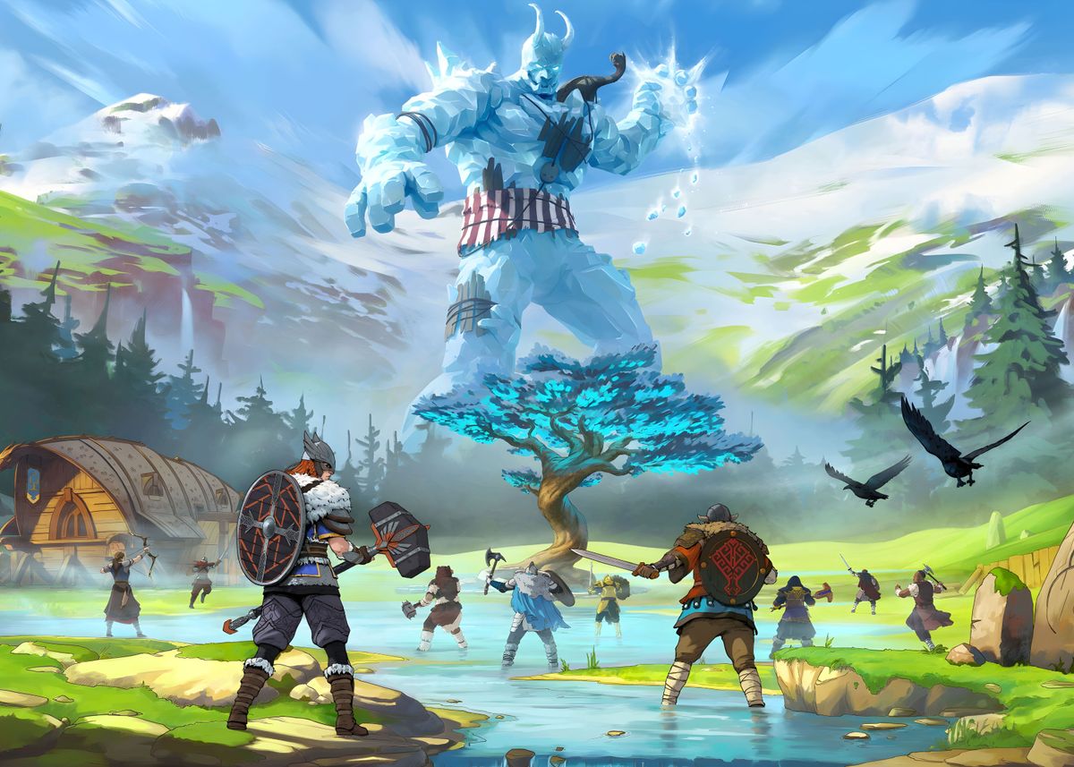 'Tribes of Midgard god war' Poster, picture, metal print, paint by ...