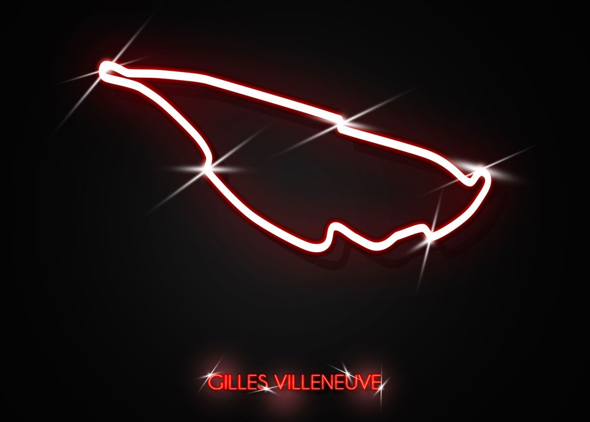 'Circuit Gilles Villeneuve ' Poster by Benny Jacobs | Displate