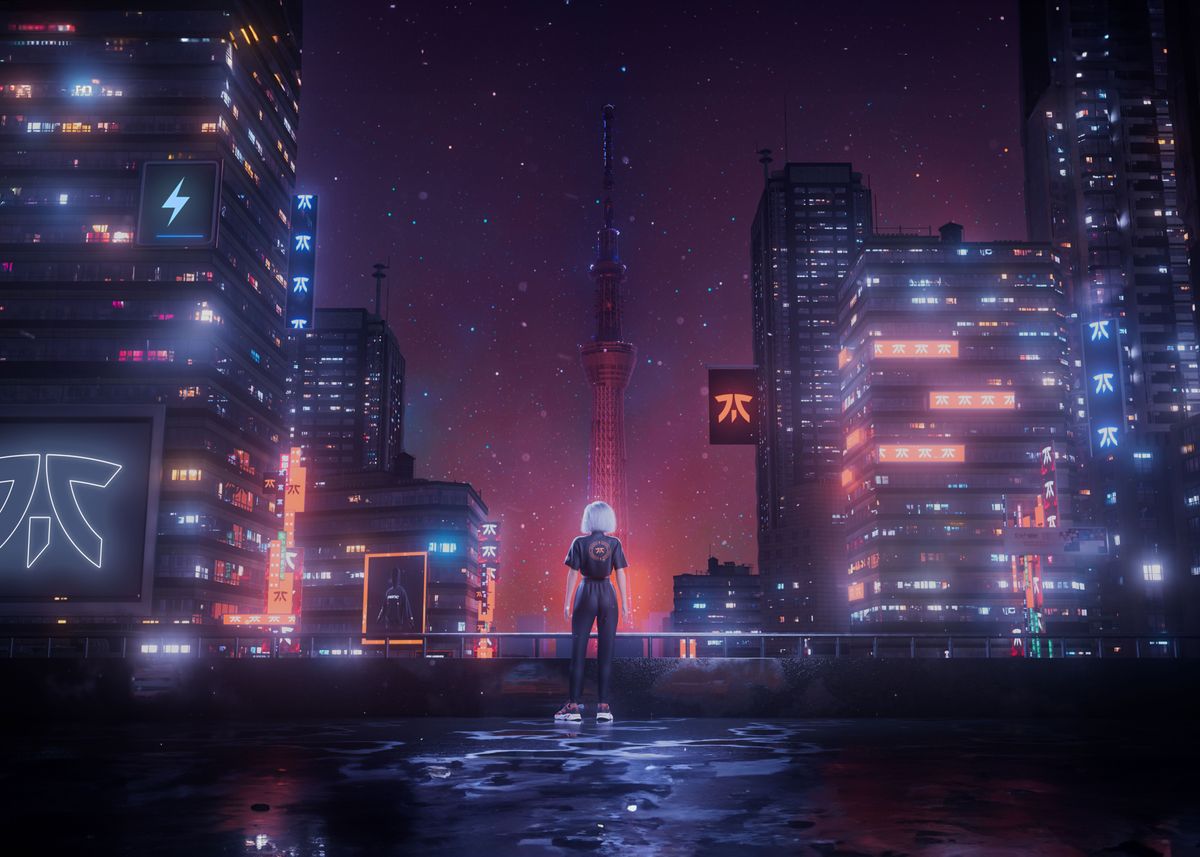 'Fnatic Night City' Poster, picture, metal print, paint by Fnatic ...